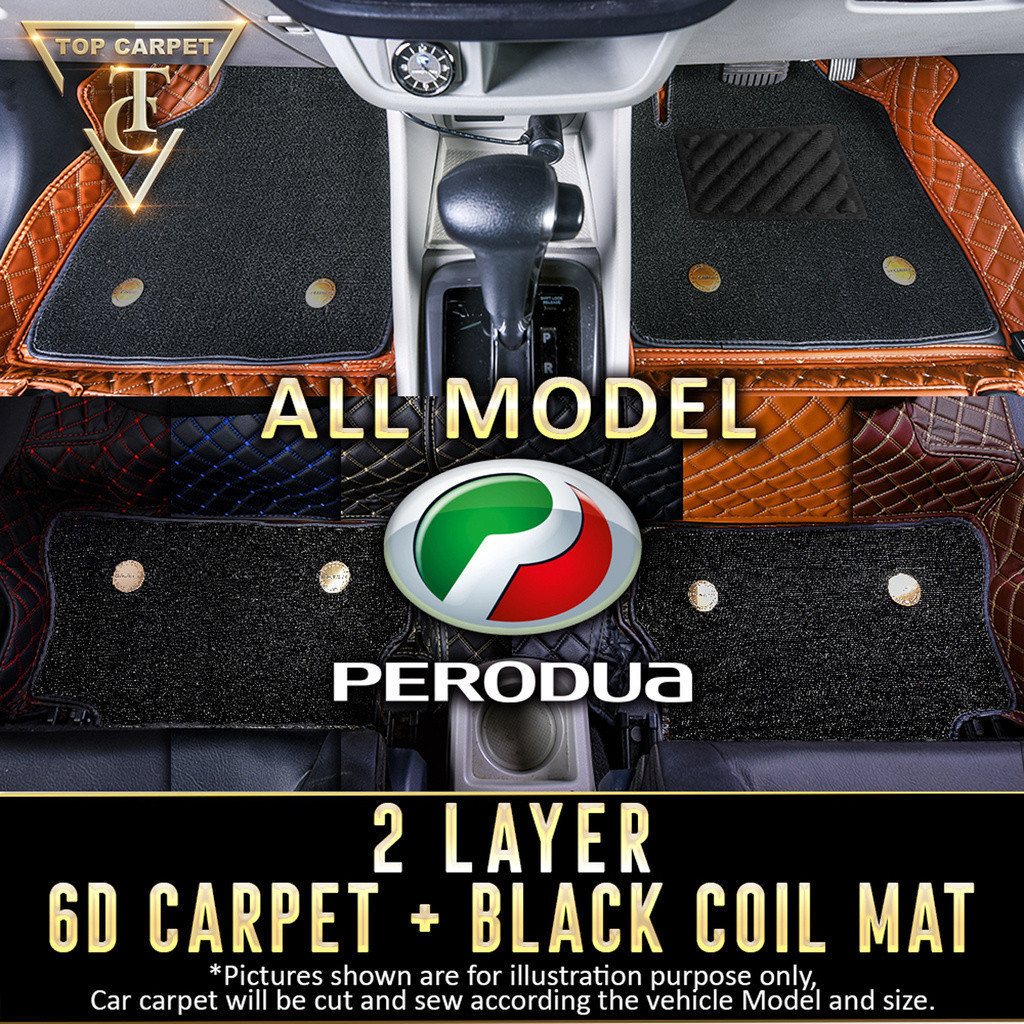 Top Carpet [ TOYOTA SEDAN A ] Top Carpet 6D Pu Leather Car Carpet ...