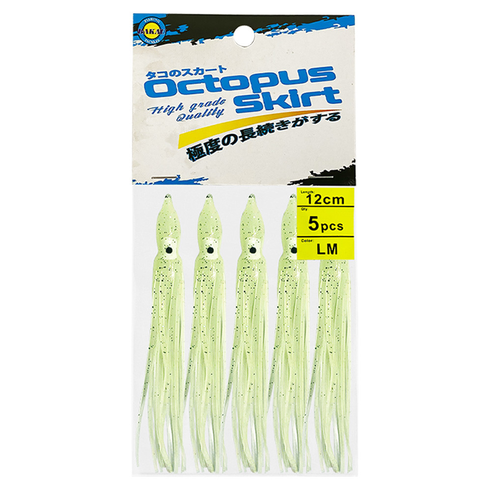 (2cm-30cm) Bakau Fishing Octopus Skirts Soft Bait Squid Jig Artificial ...