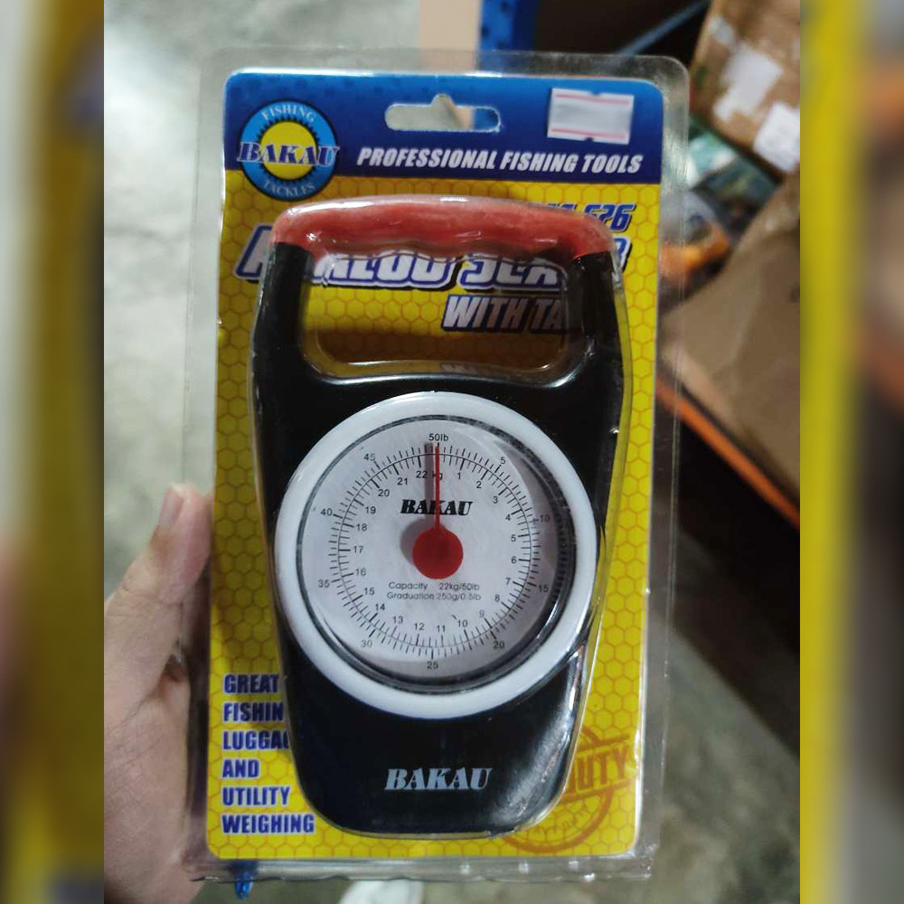 Bakau Portable 23KG/50LB Analog Weight Scale BAS 626 With Tape Fish ...