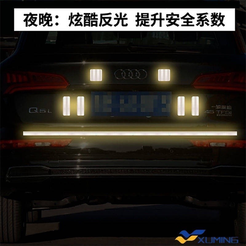 XM 3M Reflective Sticker Black Car Sticker Reflective Sticker Scratch ...