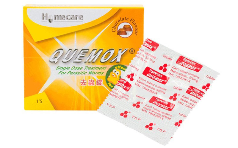 QUEMOX Parasitic Worms Tablet (Ubat Cacing / 蛔虫药 ) 1 Tablet | Shopee ...