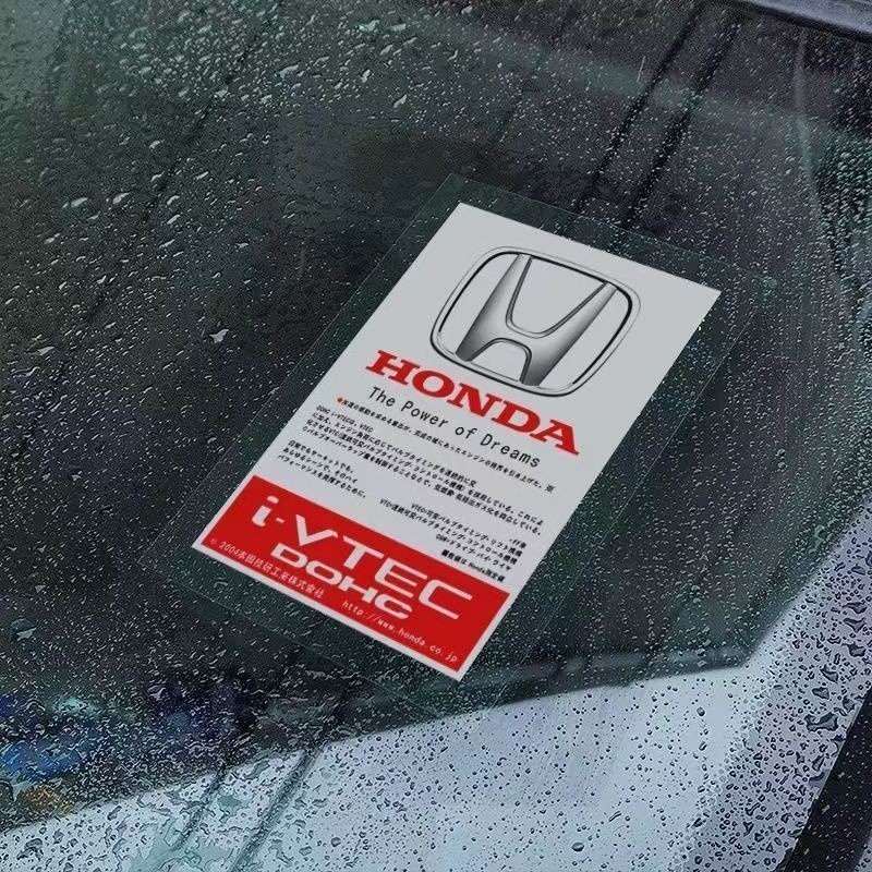 BCHonda Car Windshield Sticker Anti-static Striped Honda Retro Pattern ...