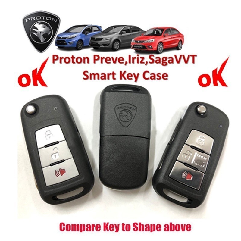 Proton Iriz Persona saga Suprima S 2019-2021 Leather Car Key Cover Case ...
