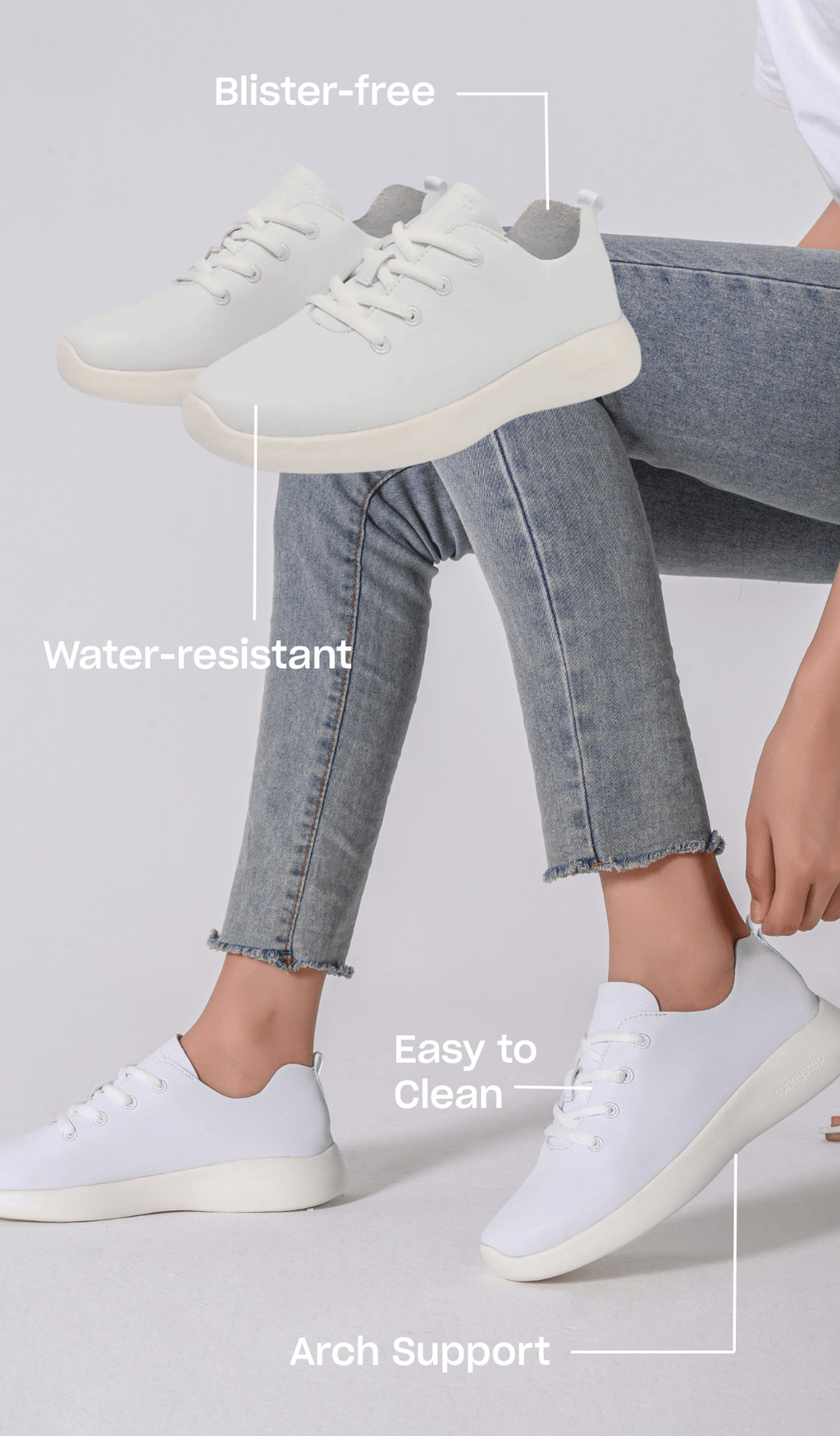 Sunnystep Balance Runner - Wide Toe Box Vegan Leather Water Resistant ...