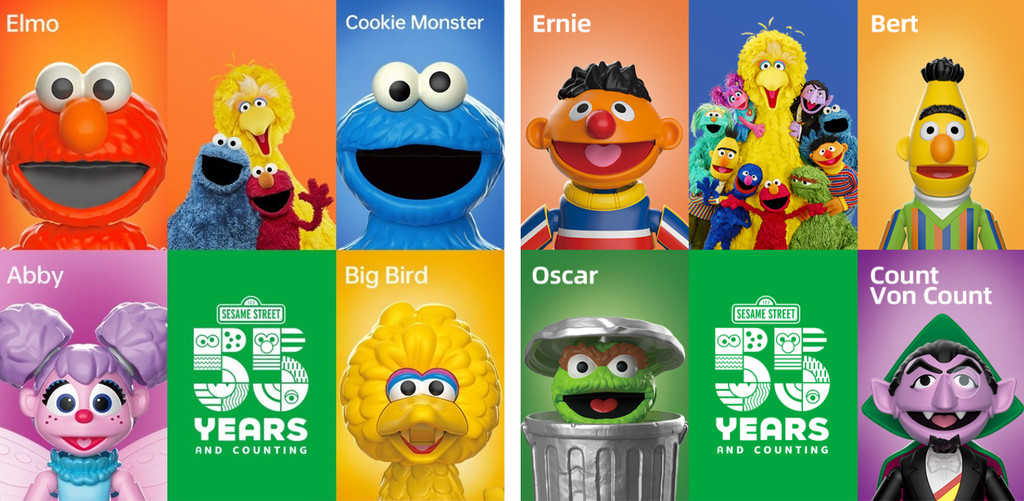 Mainan Model Plastik - Blokees Sesame Street Friends Model Kit | Shopee ...