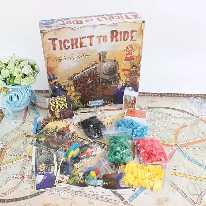 Ticket To Ride US Europe France Newyork Edition Board Game Card Games ...
