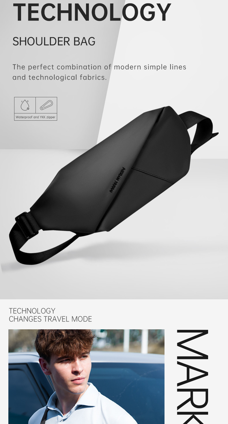 MARK RYDEN Pouch Bag Men Cross Body Bags Splash Proof Beg Sandang ...