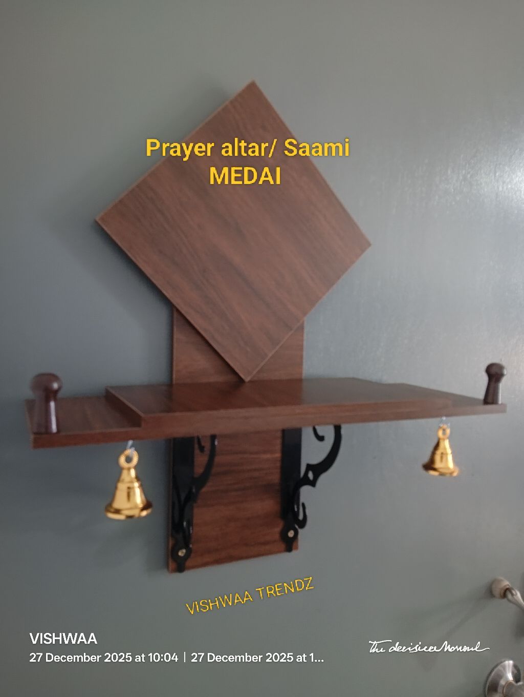 prayer altar / saami MEDAI new design with brass bells. sizeSize H49cm ...