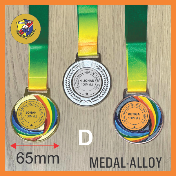 Hanging Medal + Design + Label + Logo / Medal Besi & Alloy / Sports ...