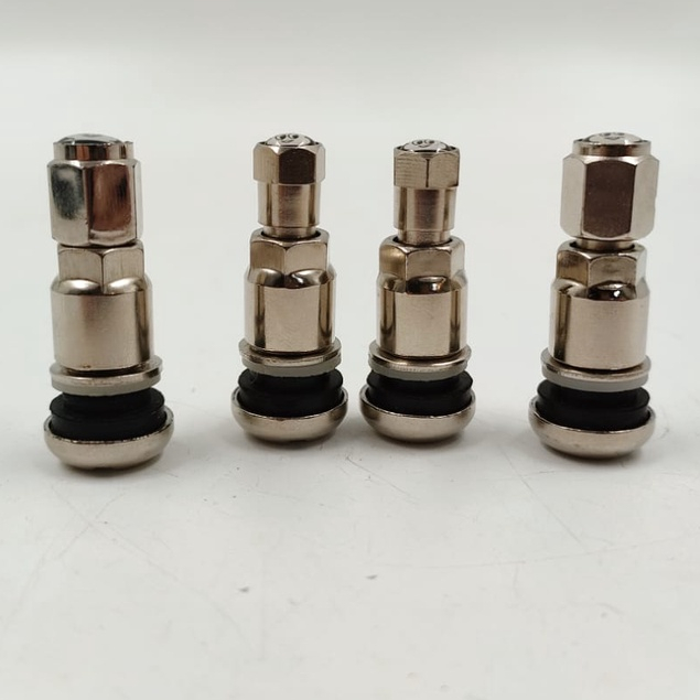 (4PCS) CAR MOTOR TYRE TUBELESS VALVE COPPER KEPALA TAYAR TIUB ANGIN ...