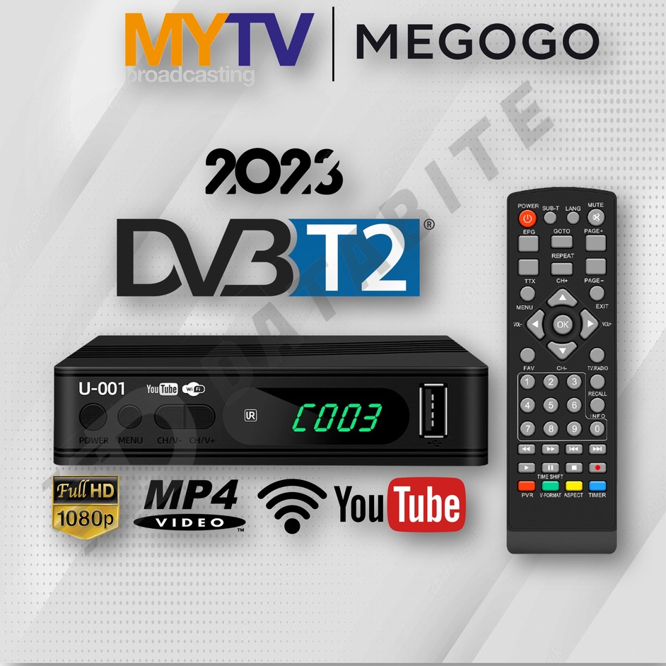 MyTv Decoder Megogo DVBT2 Dekoder MyTv Original USB HD MP4 WiFi YouTube ...