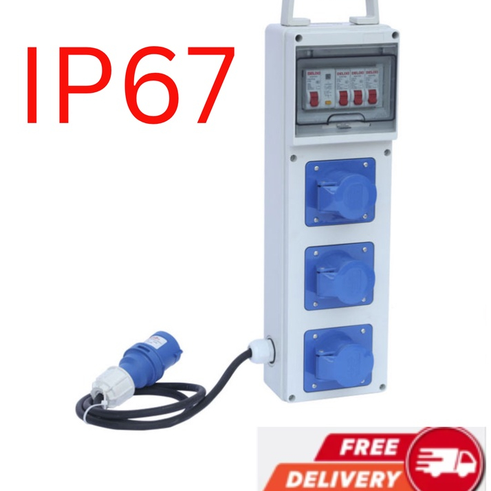 IP67 16A 3PIN 3WAY COMBINATION SOCKET BOX 组合插座箱IP67 / PORTABLE ...