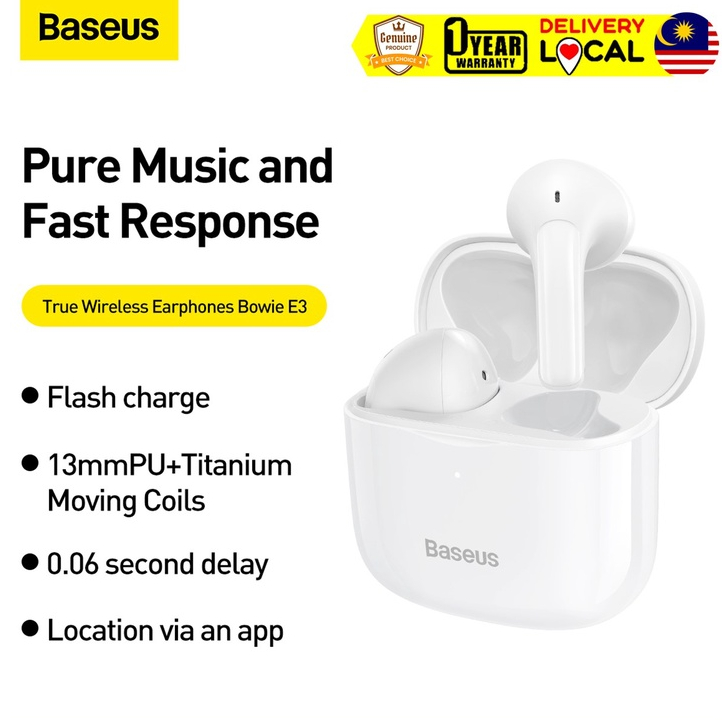 Original Baseus True Wireless Earphones Bowie E3 | Shopee Malaysia