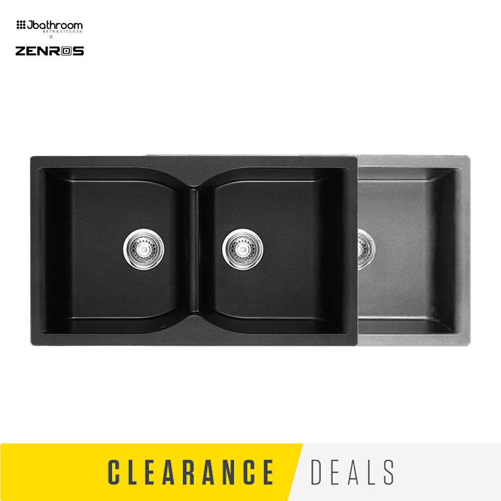 [CLEARANCE] Zenros ZEN-DB-GR8850-BK/GY granite kitchen sink | Shopee ...