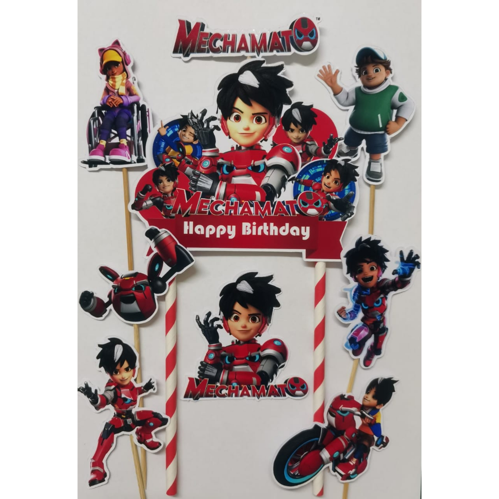 MECHAMATO Topper Cake Decoration | Shopee Malaysia