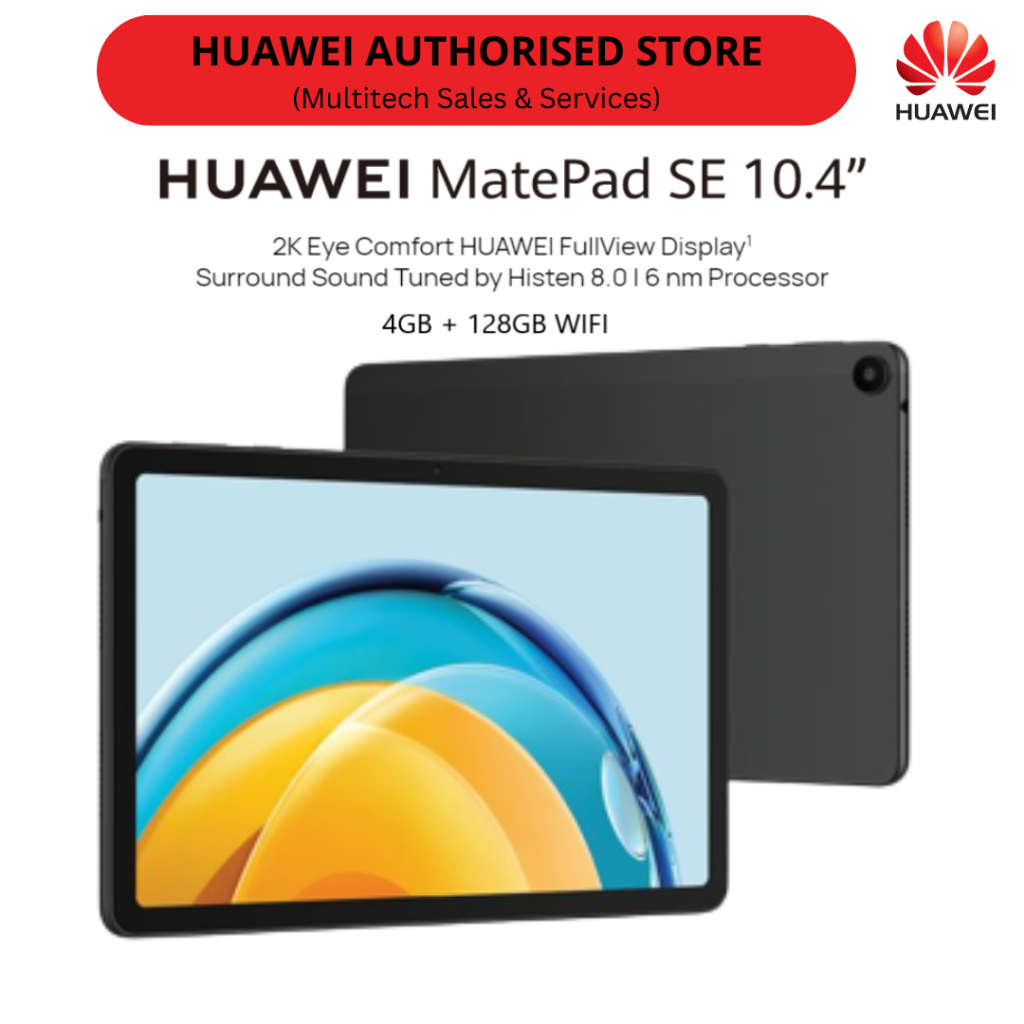 Huawei Matepad SE 2022 10.4 Wifi 4GB + 128GB Tablet Kanak 2k Eye ...