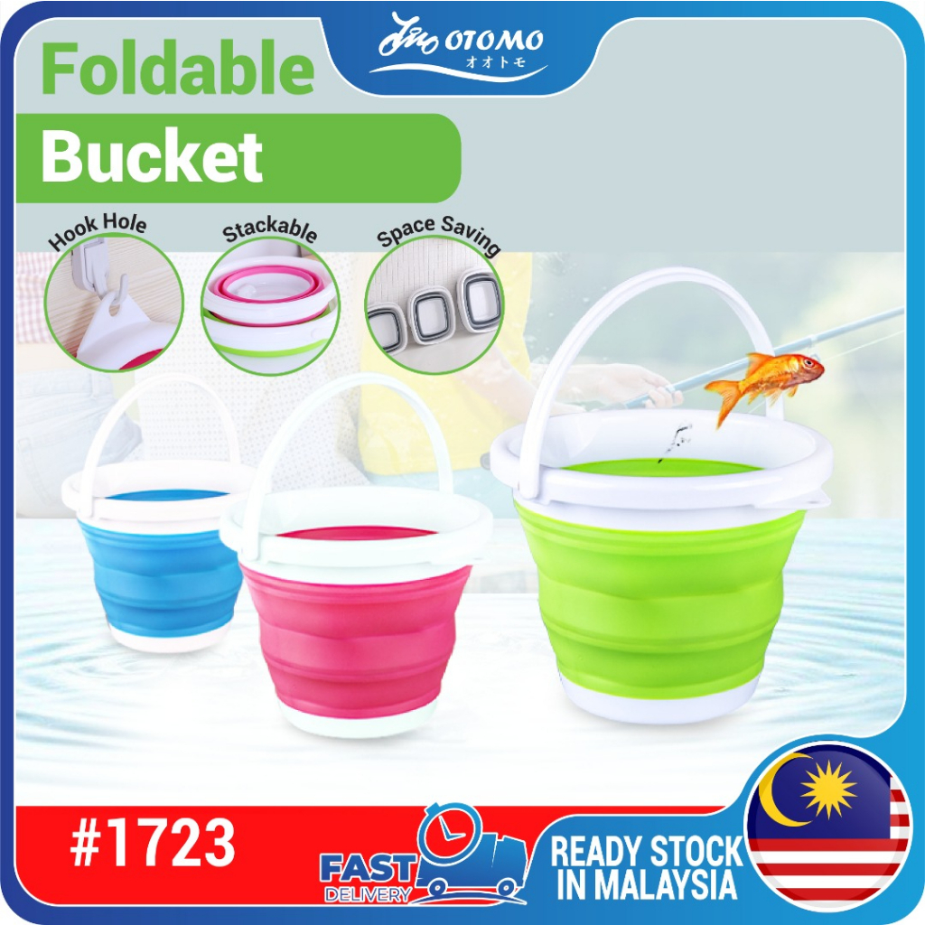 Portable Folding Collapsible Bucket Pail 3L / 5L / 10L Outdoor Car Wash ...
