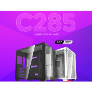 AIGO darkFlash C285 ATX PC Case Mid Tower Chassis Casing BLACK WHITE ...