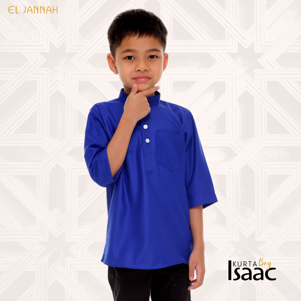 Kurta Boy Royal Blue Isaac Royal Blue Kurta Kid Kanak Kanak Lelaki ...