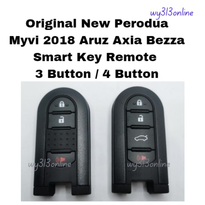 Original Perodua Myvi 2018 Axia Aruz Bezza Remote Smart Key Keyless P3 ...