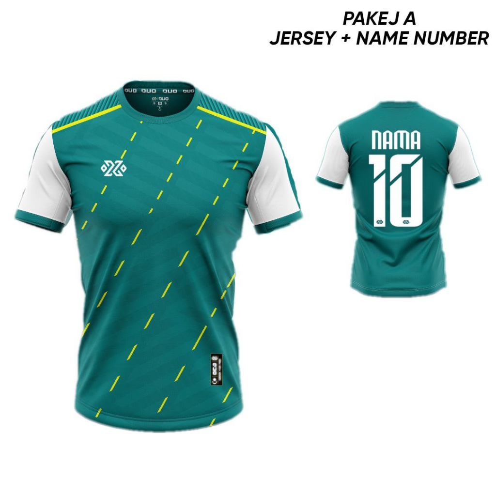 Jersey Custom Name and Number Jersi Custom Nama dan Nombor Jersey Bola Jersey Futsal Jersey Team ...