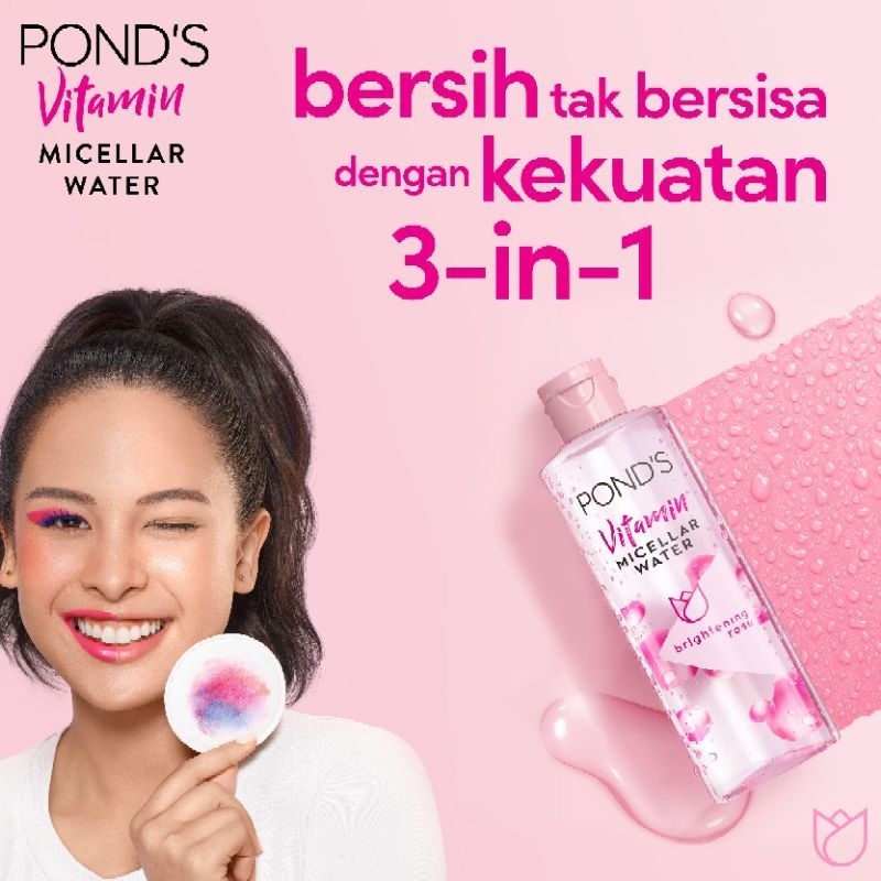 POND'S Vitamin Micellar Water Rose extract 100ml | Shopee Malaysia