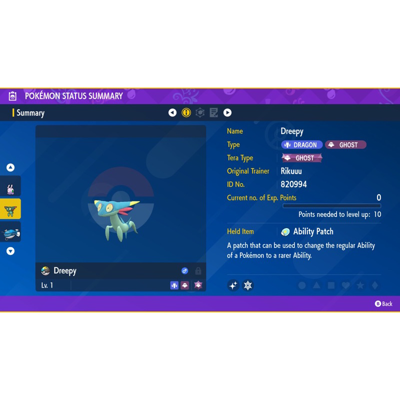Pokemon Scarlet & Violet Shiny 6IV Dreepy Fully EV Trained | Shopee ...