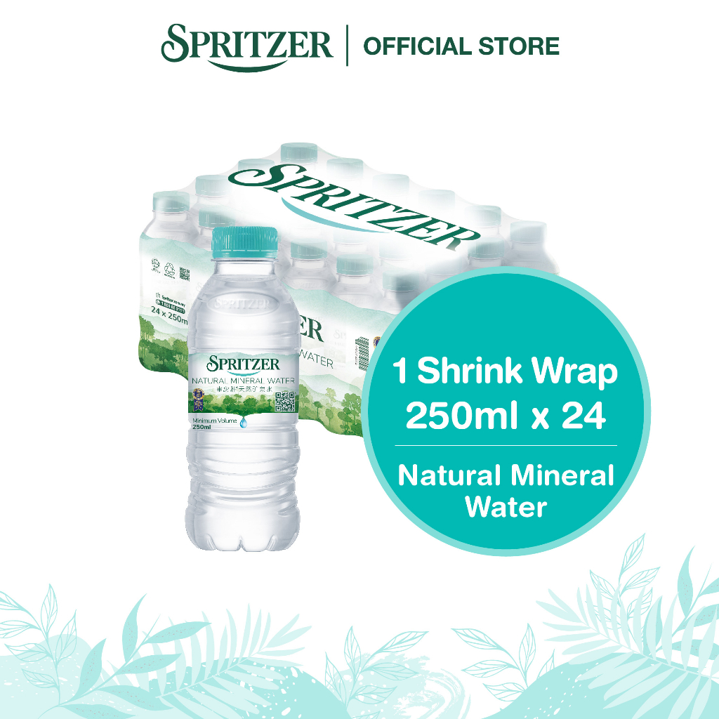 Spritzer Natural Mineral Water (250ML X 24) | Shopee Malaysia