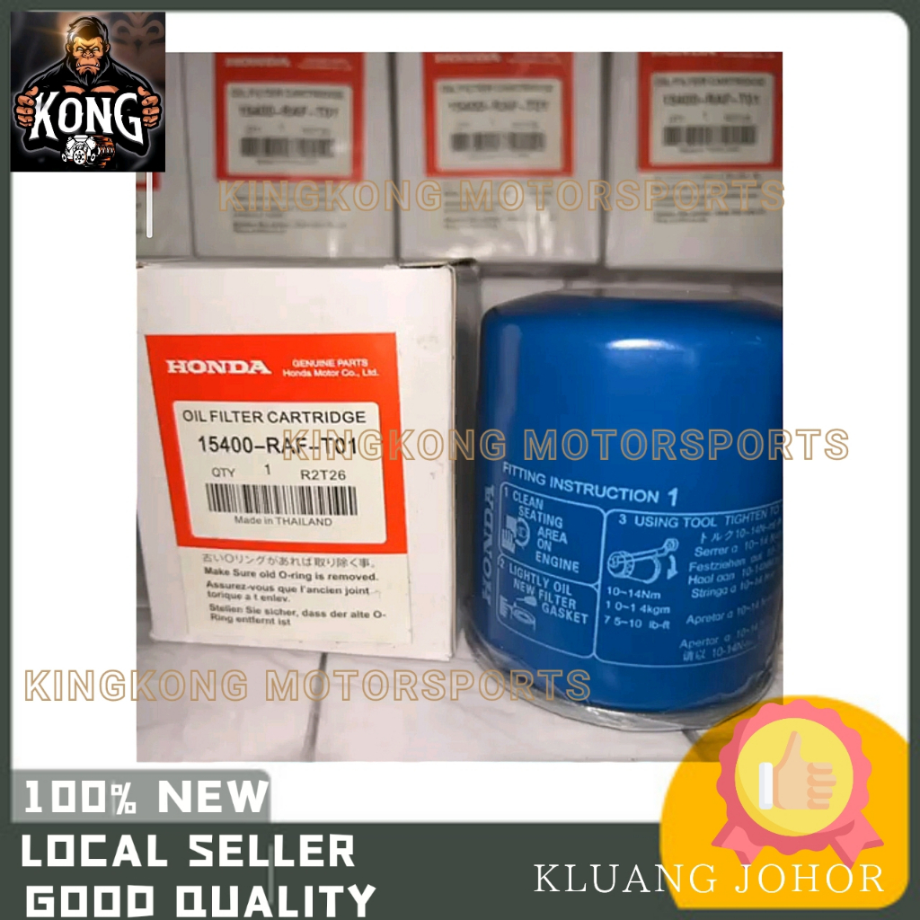 HONDA OIL FILTER 15400-RTA-003 15400-RAF-T01 JAZZ CRV CITY CIVIC ACCORD ...