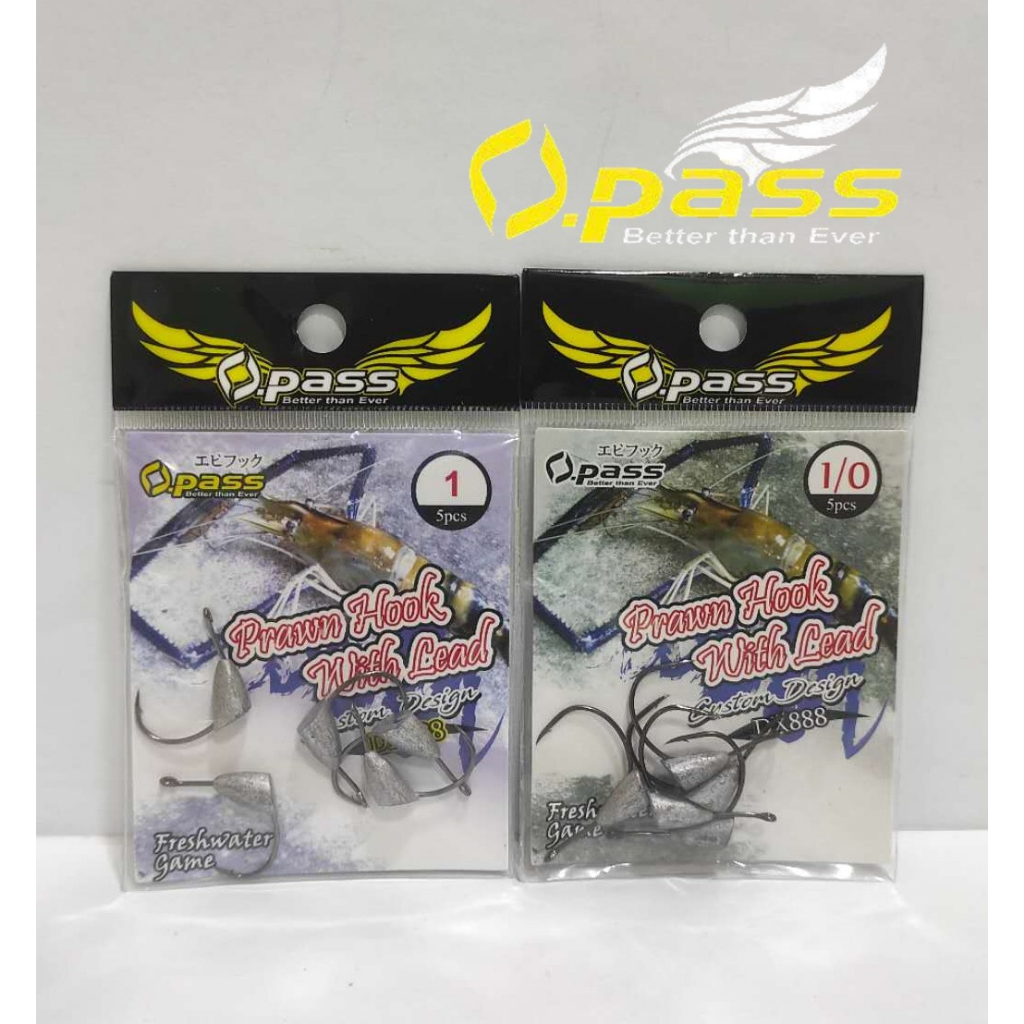 OPASS DX888 PRAWN HOOK WITH LEAD | Shopee Malaysia