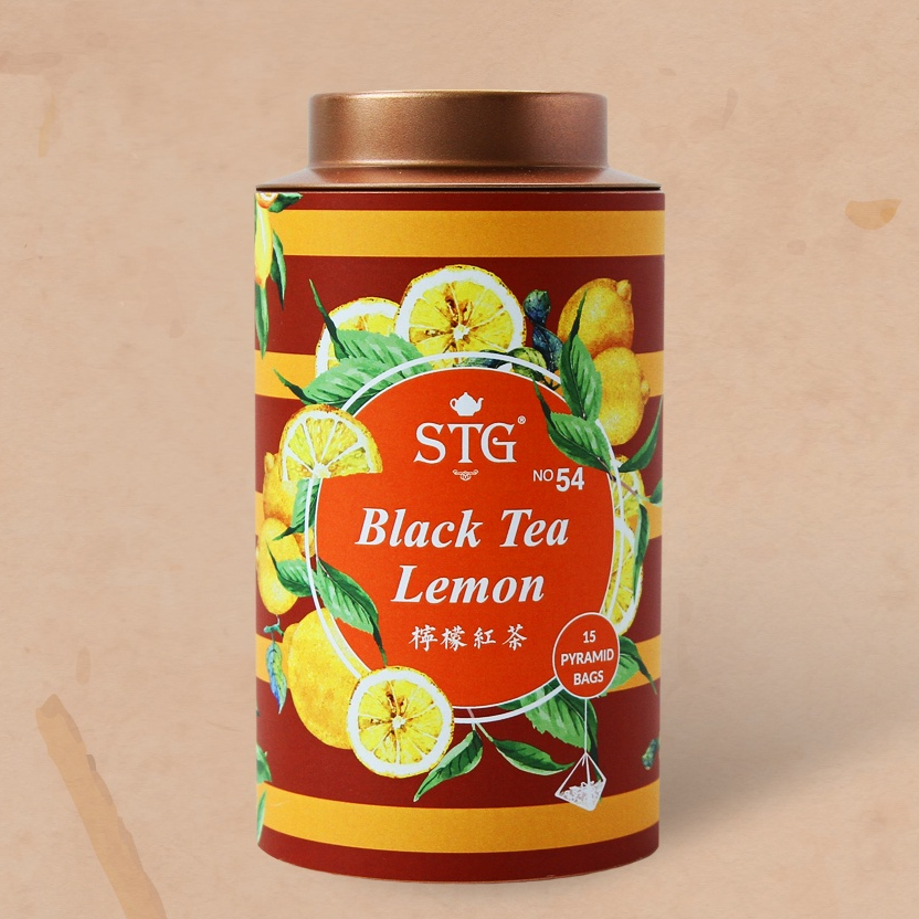 STG Premium Series No.54 Black Tea Lemon_15's Pyramid Tea Bag 柠檬红茶 ...