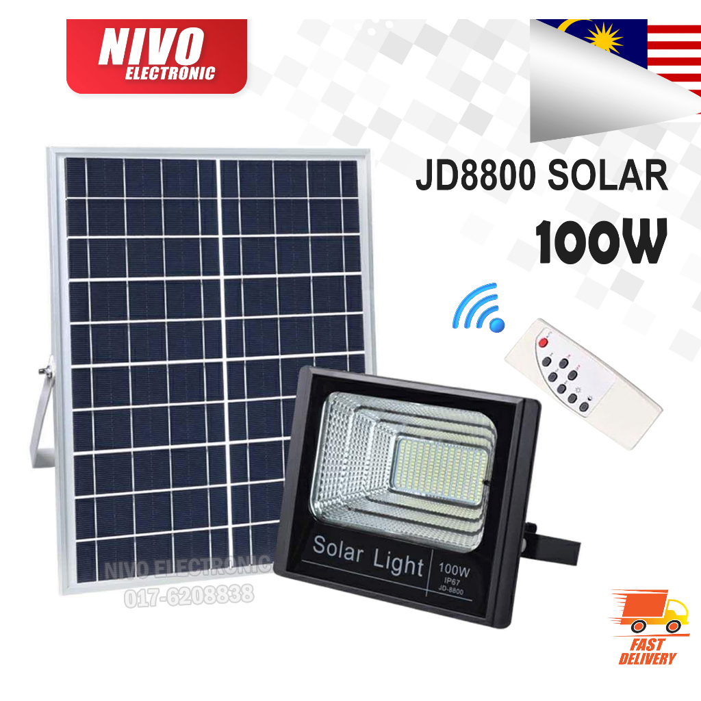 100 Watt Outdoor Led Solar Light JD8800 100 Watt Outdoor Bright ...