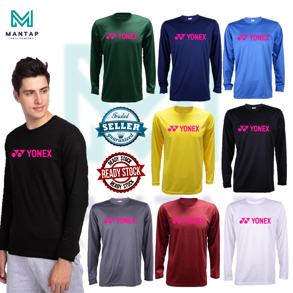 YONEX badminton long sleeve jersey training kit singlet shirt ...