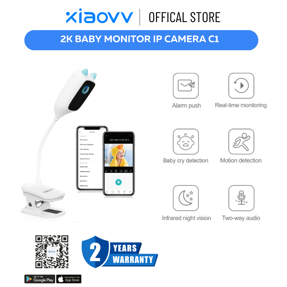 Xiaovv C1 2K Baby Monitor 3MP Camera XVV-3130S-BM-C1 | Shopee Malaysia