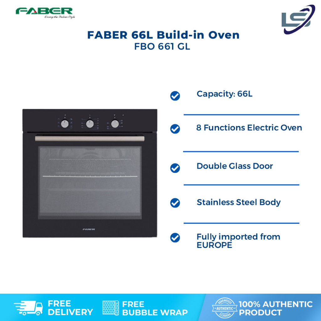 FABER 66L Build-in Oven FBO 661 GL | Fully Imported from EUROPE | 8 ...