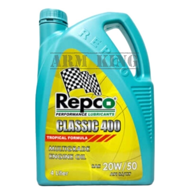 Repco Classic 400 20W50 API SJ CF Multigrade Engine Oil (4L) REPCO ...