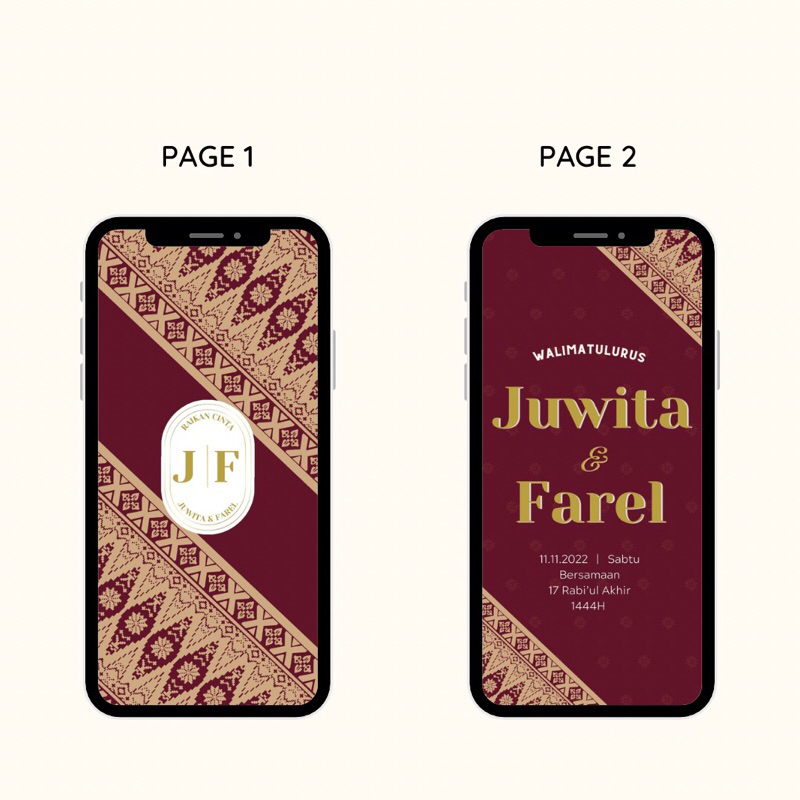 Digital Classic Malay Wedding Card / Kad Kahwin Melayu Klasik | Shopee Malaysia