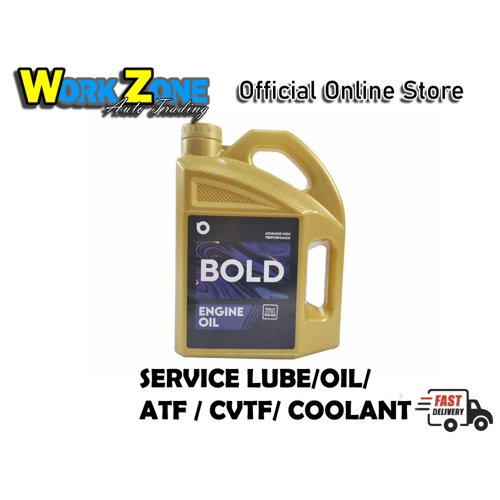 Bold 5w40 4L Fully Synthetic SP Engine Oil Car Lubricant 5w-40 Minyak ...