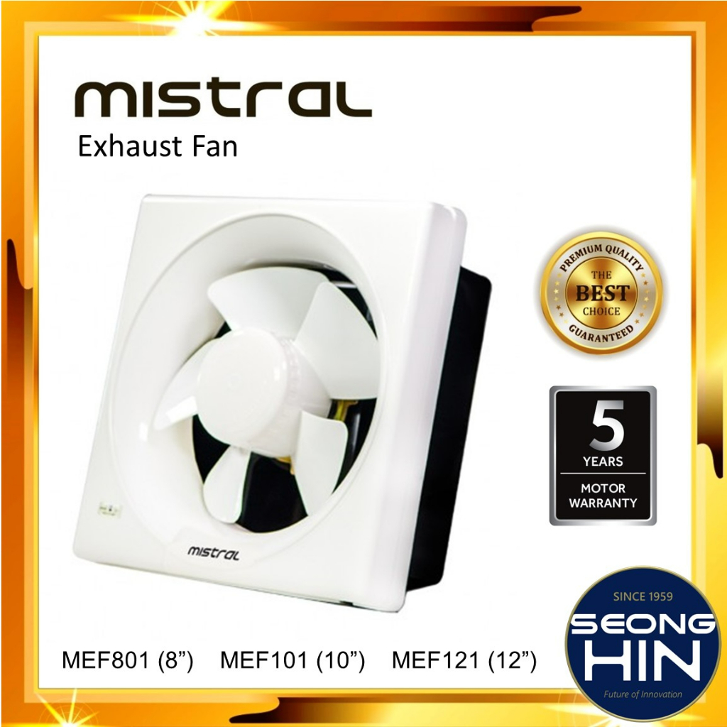 Mistral Exhaust Fan 8" 10" 12" Wall Mount Propeller MEF801 MEF101 ...