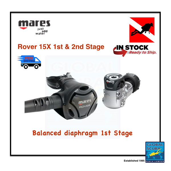 MARES Rover 15X Regulator 1st and 2nd Stage for Scuba Diving | Shopee ...