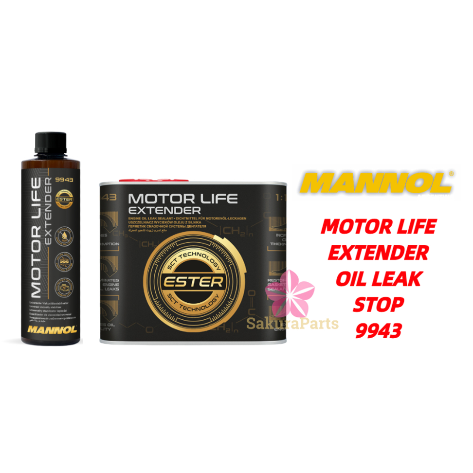 MANNOL Motor Life Extender ESTER additives 9943 / Oil Leak Stop 500ml ...