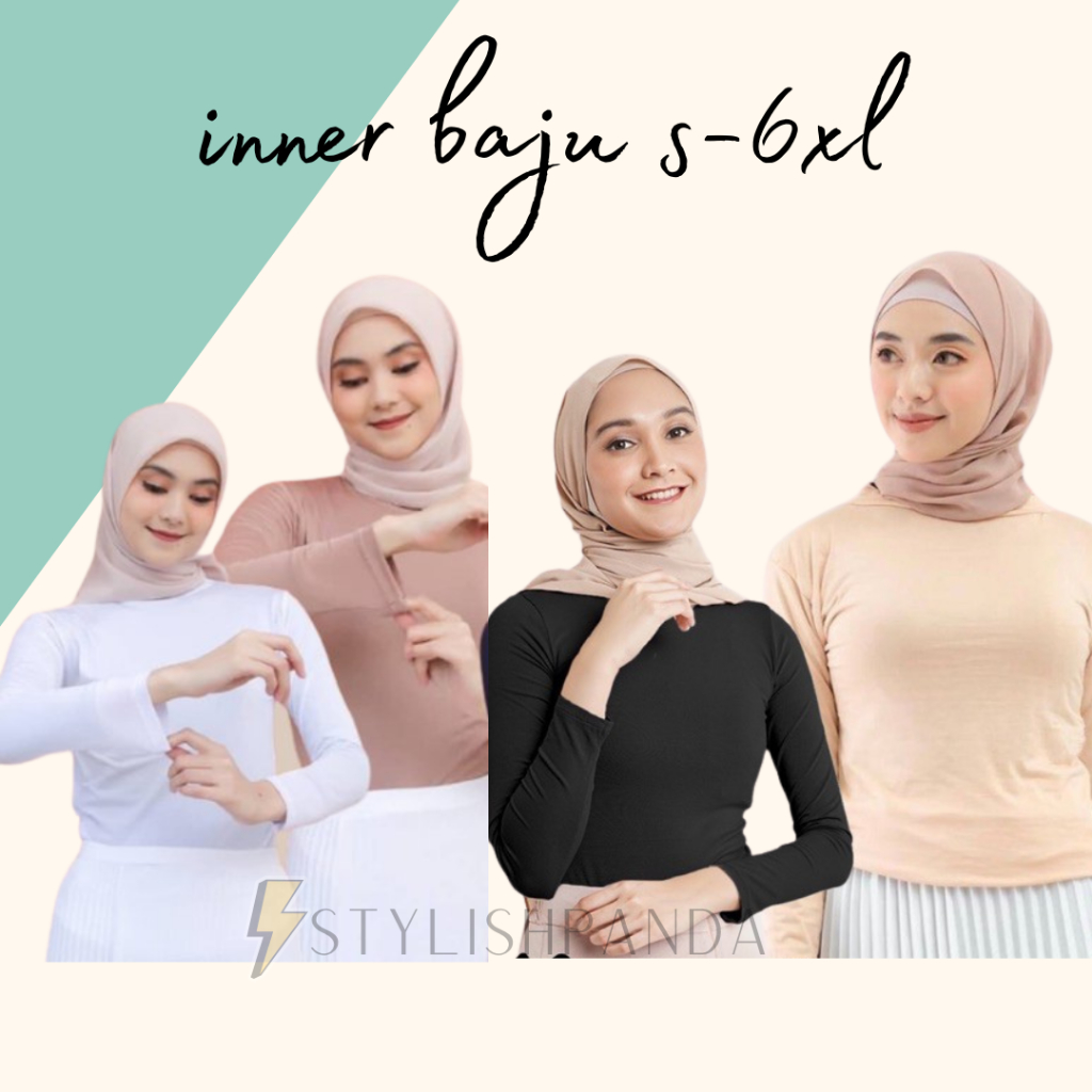 Inner Baju S to 6XL Inner baju lengan panjang high quality cotton ...