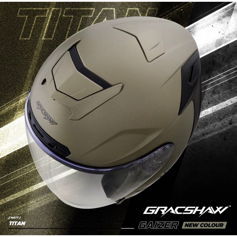 GRACSHAW GAIZER G838 OPEN FACE HELMET (12 COLOUR & 4 SAIZ ) | Shopee ...