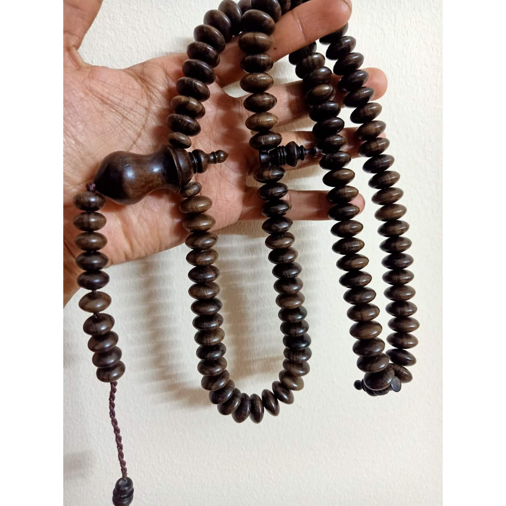 Tasbih teras kalisamada saiz 14mm bentuk leper original | Shopee Malaysia