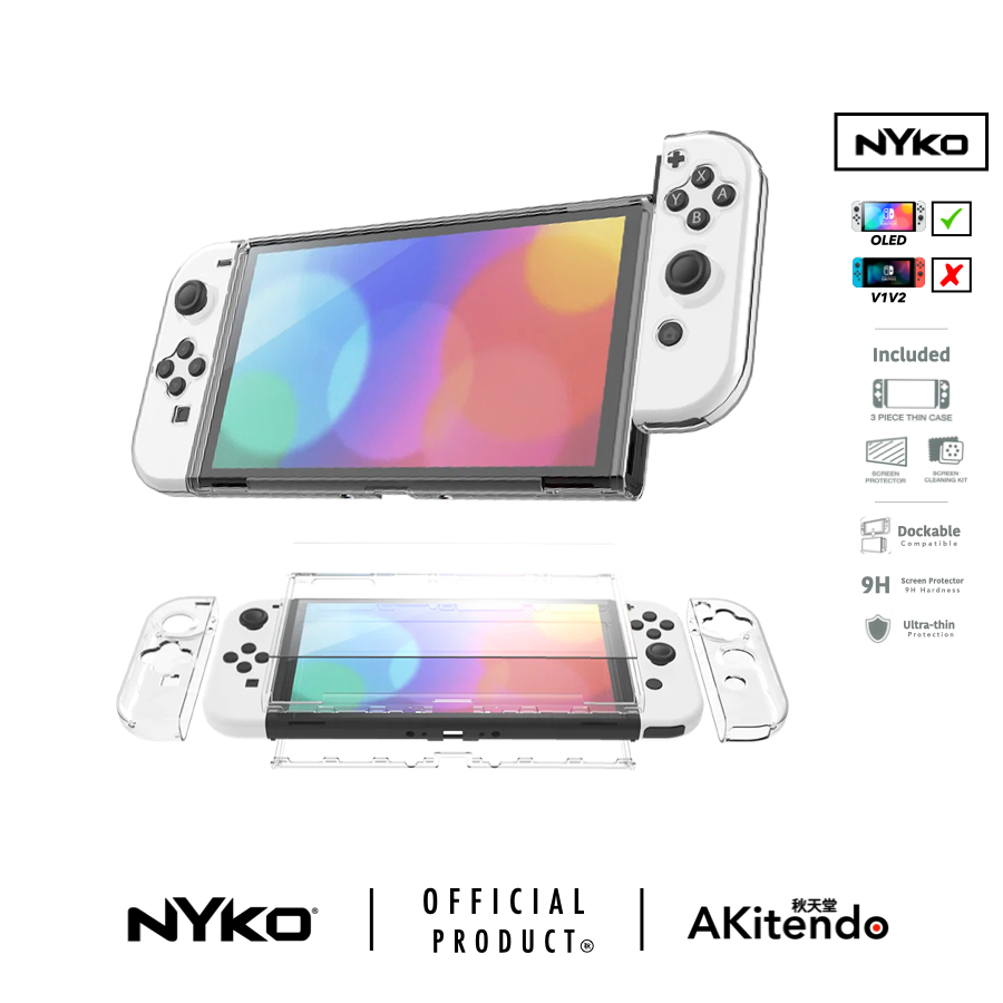 NYKO Nintendo Switch OLED Dockable Thin Case (Clear) | Shopee Malaysia
