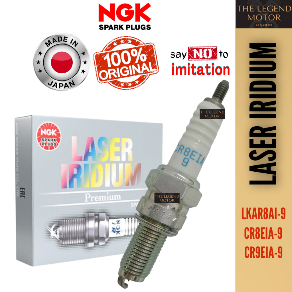 NGK PLUG LASER IRIDIUM PREMIUM CR8EIA CR9EIA (Long Life) 100% Original NGK Y15ZR Y15 RS150 LC135 ...