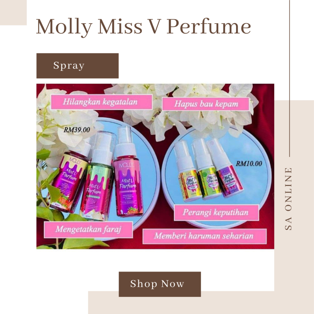 Molly Miss V Perfume Spray Untuk Mengatasi Masalah Keputihan Dan ...