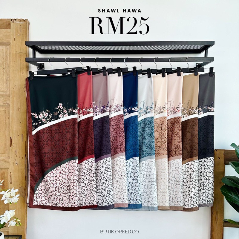 SHAWL HAWA BY BUTIK ORKED.CO | Shopee Malaysia