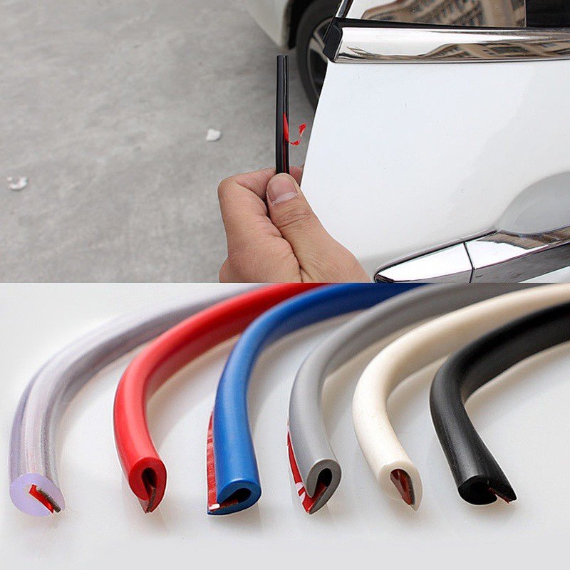 [Johor Seller] 5M Car Door Edge Guard Rubber Strip Car Door Bonnet ...