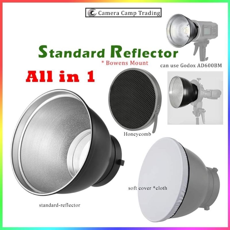 Standard Reflector Dish 55° match with Honeycomb and Diffuser Cloth for ...